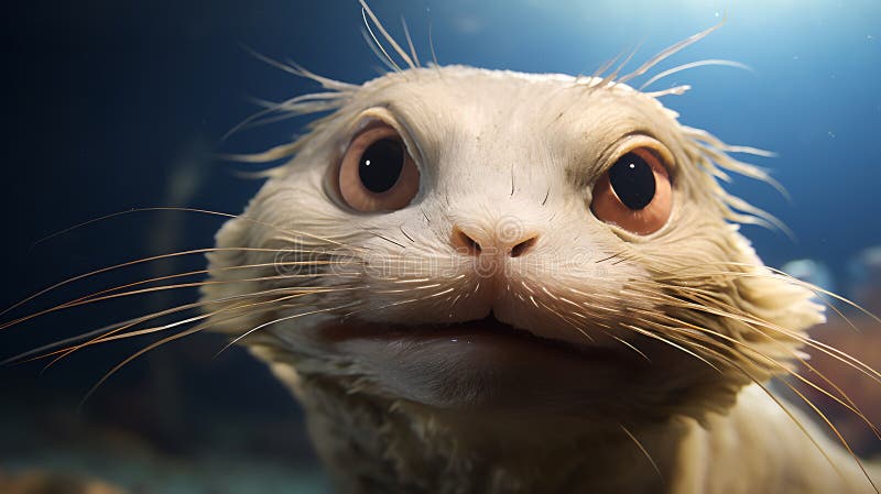 Close-up Selfie Portrait of a Hilarious Catfish Stock Illustration ...