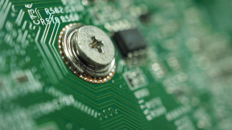 Close Up of Semiconductor or Main Board or Computer Chip Stock Image ...