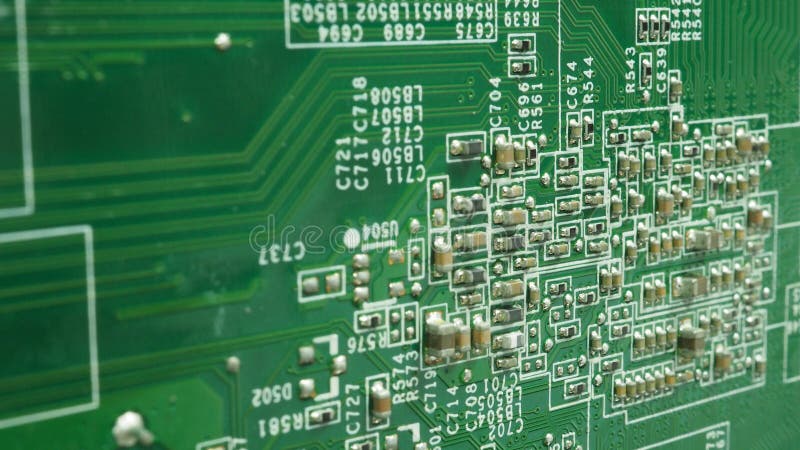 Close Up of Semiconductor or Main Board or Computer Chip Stock Photo ...