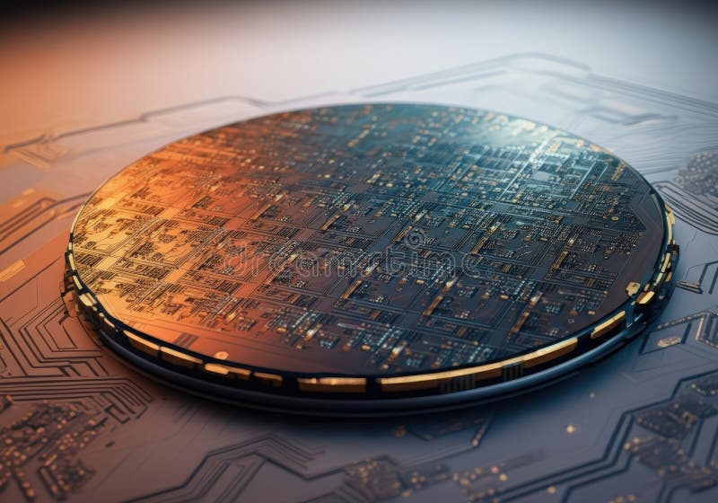 Close Up Semiconductor Chips and Circuit Boards for AI Computer ...