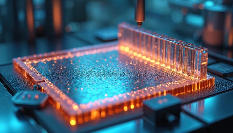 Close Up Semiconductor Chips and Circuit Boards for AI Computer ...