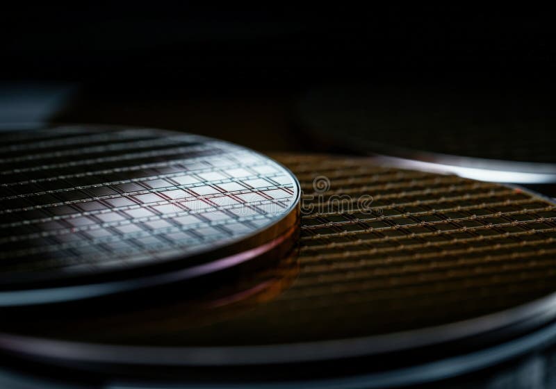 Close Up Semiconductor Chips and Circuit Boards for AI Computer ...