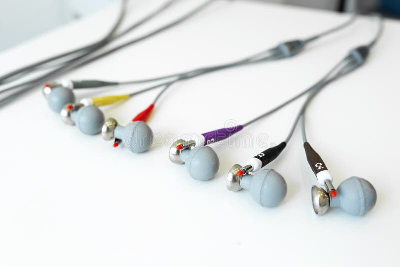 Close-up of the Sensor Electrode ECG Machine Stock Photo - Image of ...