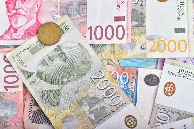 Serbian money RSD stock photo. Image of jackpot, financial - 99075086