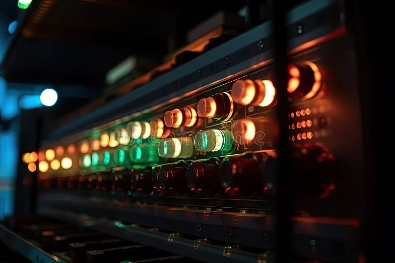 Close-up of Server Rack with Blinking Lights in Data Center Stock ... Close-up of Server Rack with Blinking Lights in Data Center Stock ...