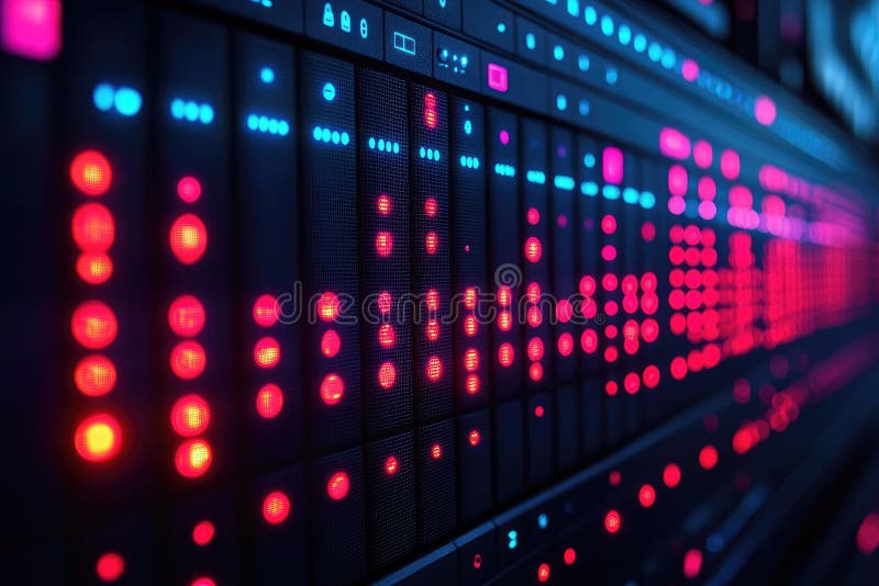 AI-Generated Server Data Visualization Stock Illustration ...