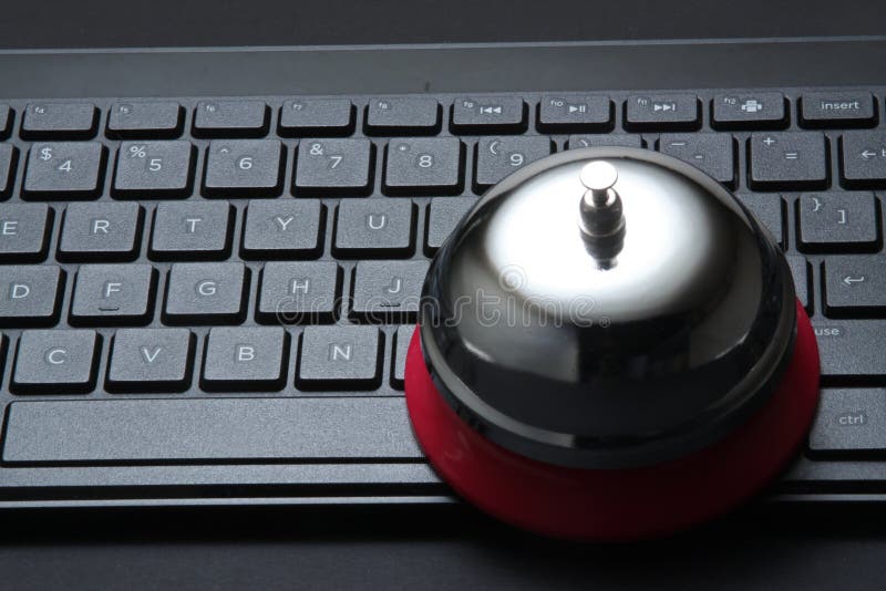 Close-up of Black Modern Computer Keyboard. Stock Image - Image of ...