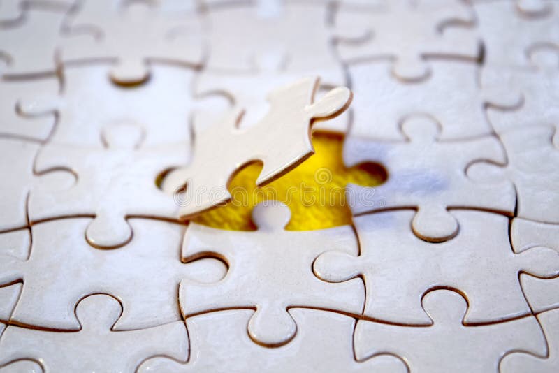 Close Up Set Puzzle Pieces Yellow Velvet Background Texture Stock Photo ...