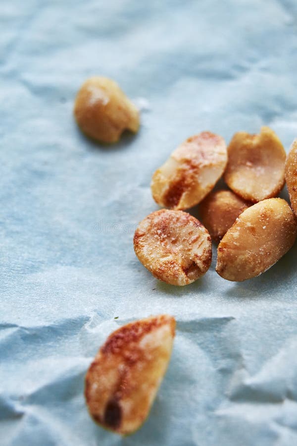 Close-up of Caramelized Roasted Peanuts Stock Photo - Image of table ...