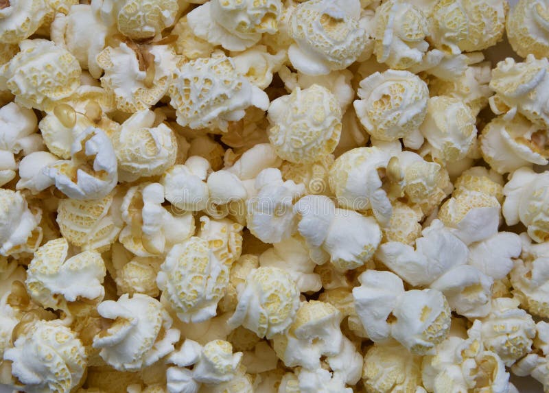 Close Up of Several Popcorn Stock Image - Image of popcorn, close ...