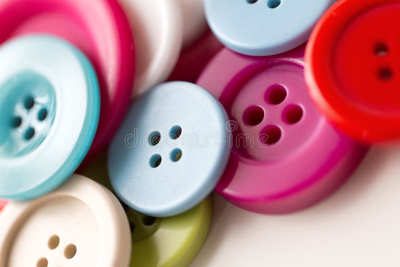 Close up of sewing buttons stock image. Image of handiwork - 93351417