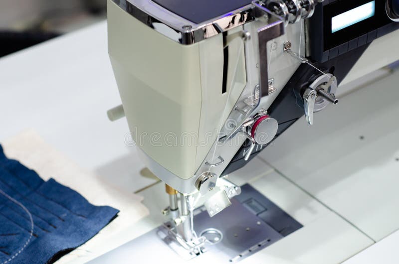 Close-up of Sewing Factory Machine Stock Image - Image of equipment ...