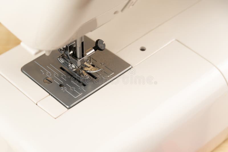 Close-up of a Sewing Machine. View of the Sewing Machine Foot Stock ...