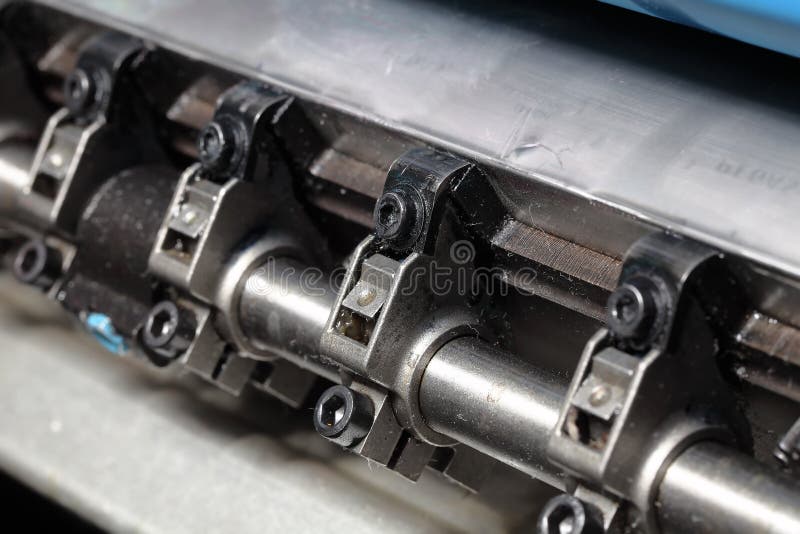 Close-up of Shaft Offset Heavy Machine Stock Photo - Image of offset ...