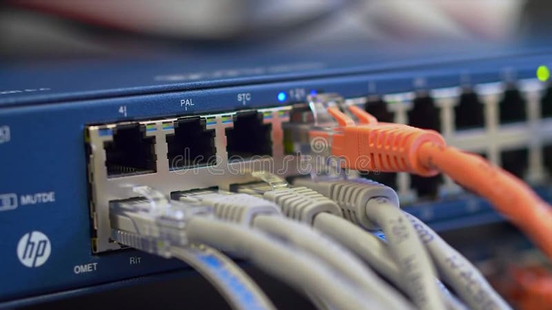 High-Speed Connectivity – Ethernet Cable Plugged into Advanced Network ...
