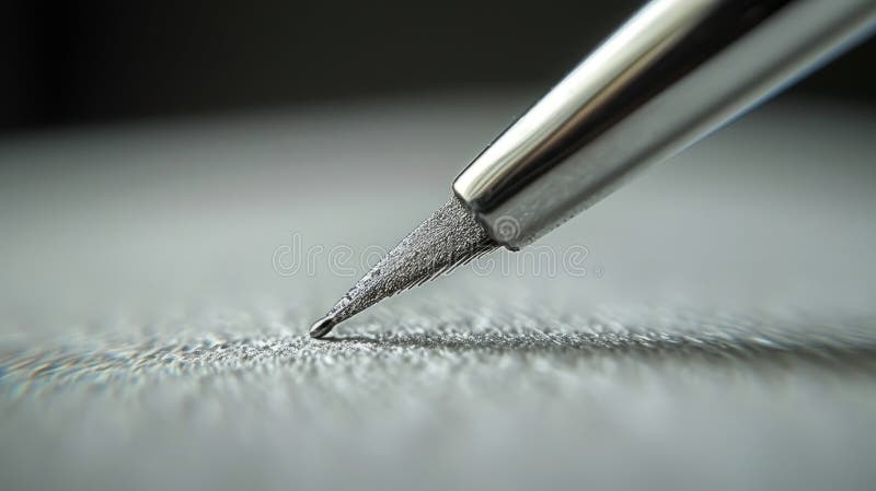 A Close-up of a Sharp Pencil Tip Stock Image - Image of writing ...