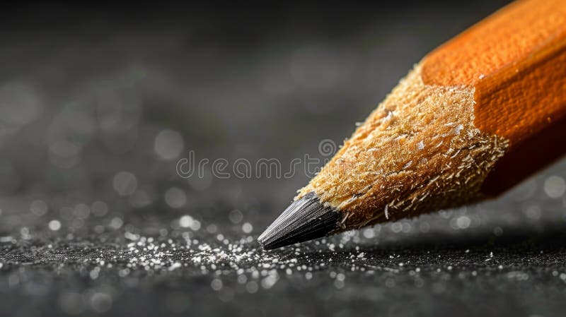 A Close-up of a Sharp Pencil Tip. Stock Image - Image of concept ...