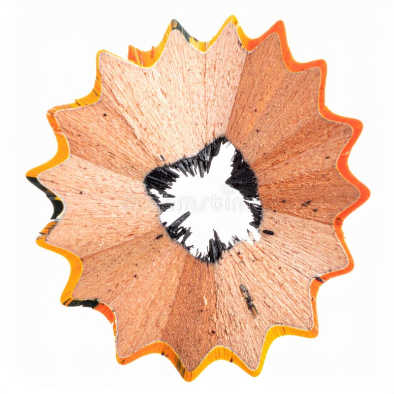 Close-Up of a Sharpened Colored Pencil Showing Graphite Core Stock ...