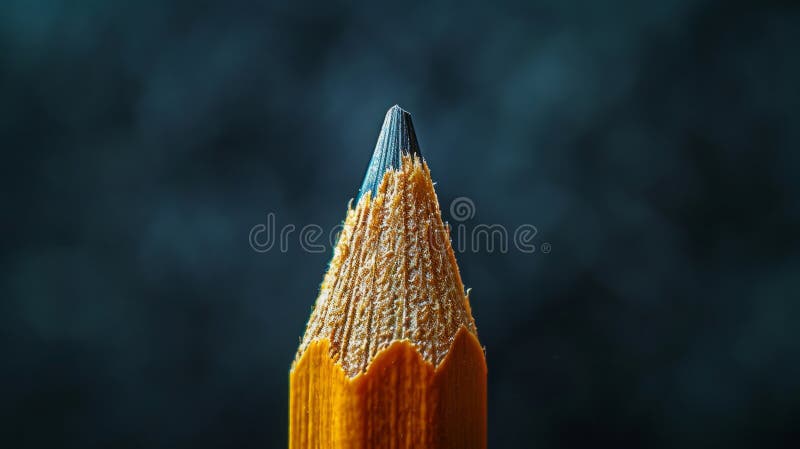 Close-up of a Sharpened Pencil Tip Stock Photo - Image of work, detail ...