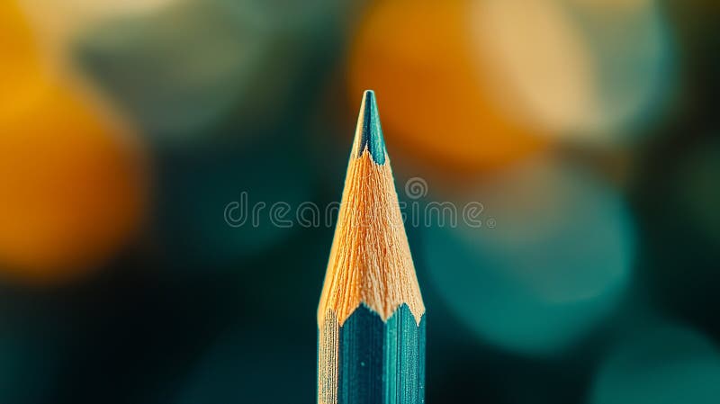 A Close-up of a Sharpened Pencil Tip, Showing Its Wooden Casing and ...