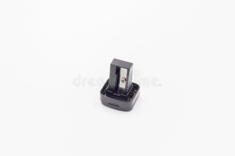 Close-up of Sharpener, Pencil Sharpener on White Background Stock Photo ...