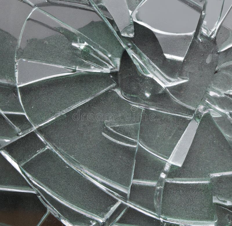 Close Up of Shattered Glass Created Using Generative Ai Technology ...