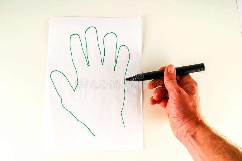 Close-up of Sheet with Drawing Stock Image - Image of studio, modern ...