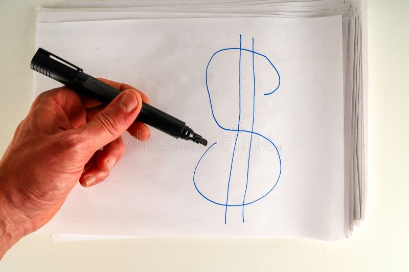 Close-up of Sheet with Drawing Stock Photo - Image of equipment, macro ...