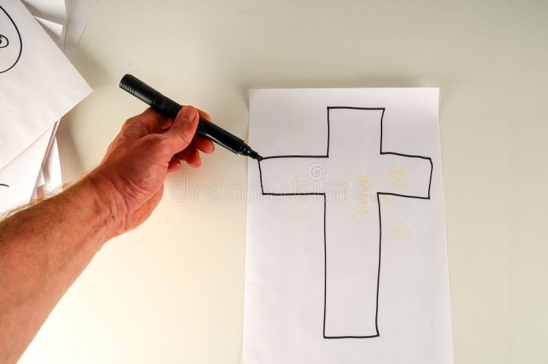 Close-up of Sheet with Drawing Stock Photo - Image of sheet, shot ...