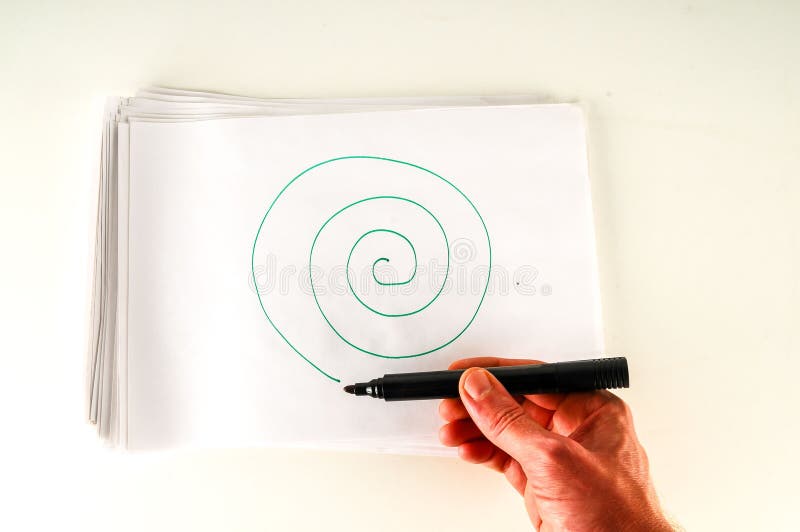 Close-up of Sheet with Drawing Stock Image - Image of equipment, studio ...