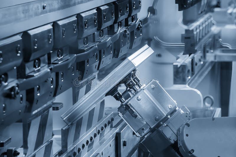 Close Up Sheet Metal Bending Process Robotic Arm Stock Photos - Free ...