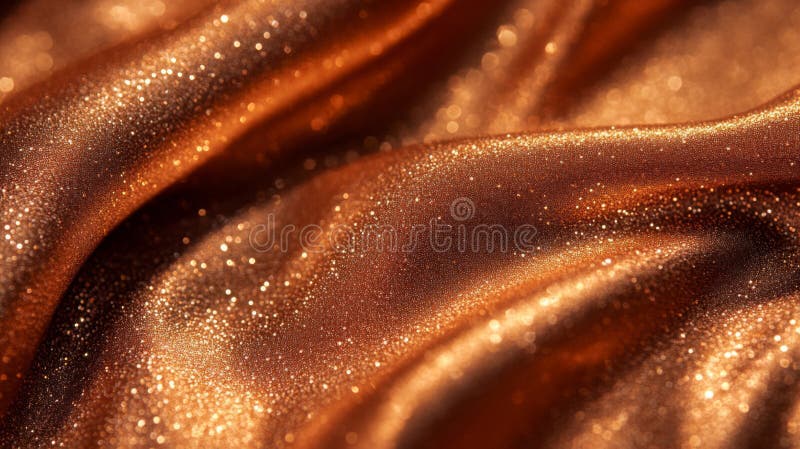 Close-Up of Shimmering Gold Fabric Texture Stock Illustration ...