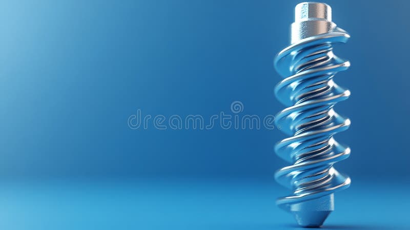 In this Close-up, a Shiny Blue Industrial Component Stands Out Against ...