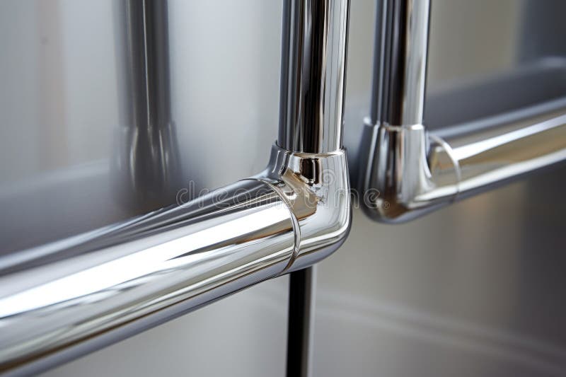 Close-up of Shiny, Clean Fridge Handles Stock Photo - Image of fridge ...