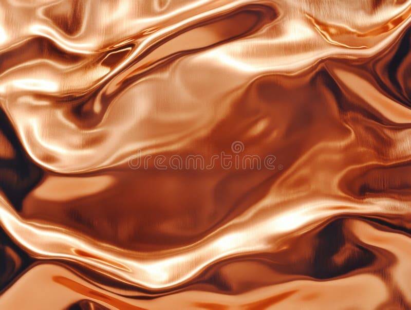Close-up of Shiny Copper Surface Stock Photo - Image of heat, alloy ...