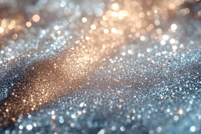 Close Up of Shiny, Glittery Surface, Creating Sparkling Effect. Piece ...