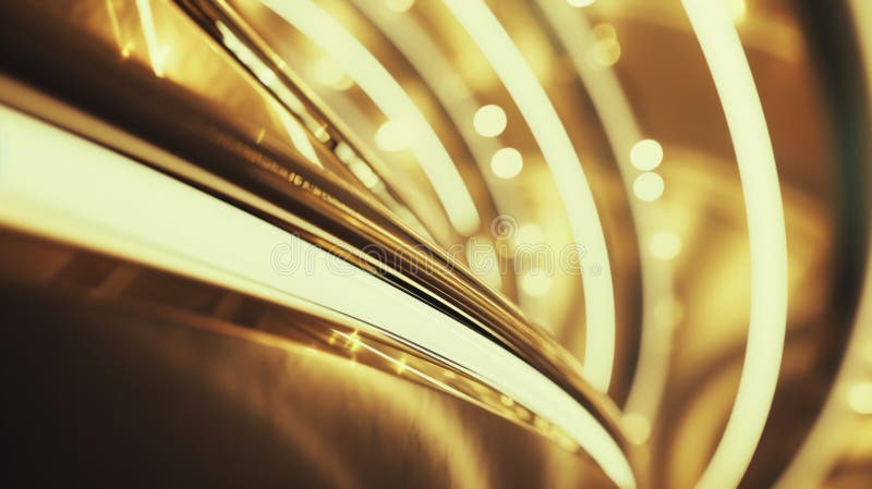 A Close Up of a Shiny Object with Lights Shining on it, AI Stock ...