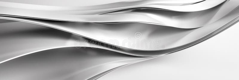 A Close Up of a Shiny Silver Object on White Background, AI Stock ...