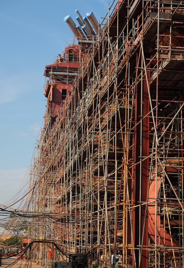 Ship Under Loading in Docks Stock Image - Image of harbour, istanbul ...