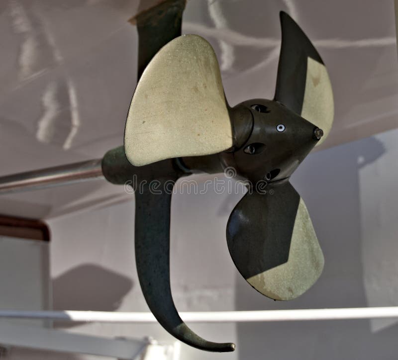 Ship propeller on land stock photo. Image of hull, dock - 195256568