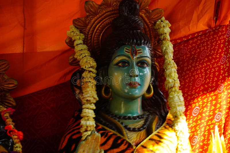 Shiva God Statue stock photo. Image of traditional, spirituality ...