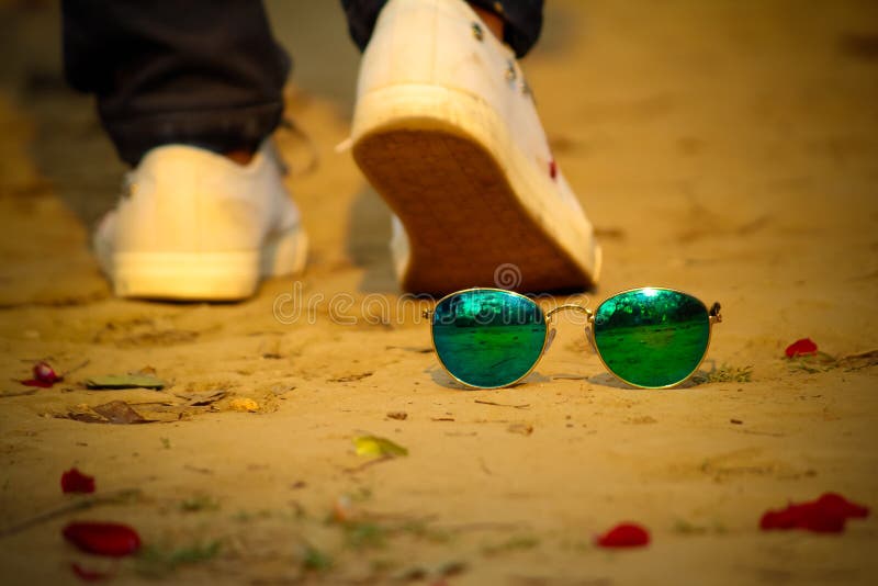 Close Up of Shoes and Goggles Stock Image - Image of shoes, india ...