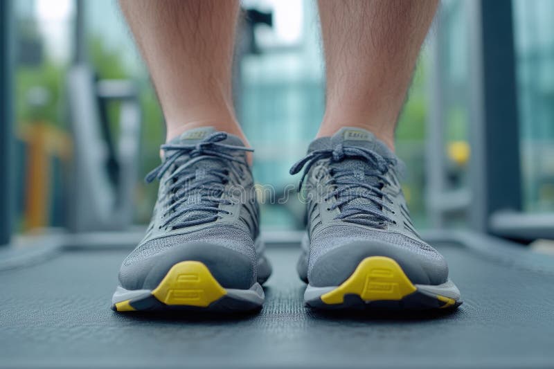Close-up of Shoes on Gym Platform. Stock Illustration - Illustration of ...