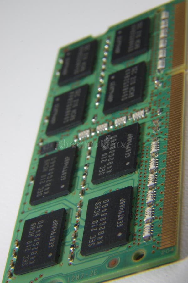 Close Up Shoot of a Computer RAM Stock Image - Image of integrated ...
