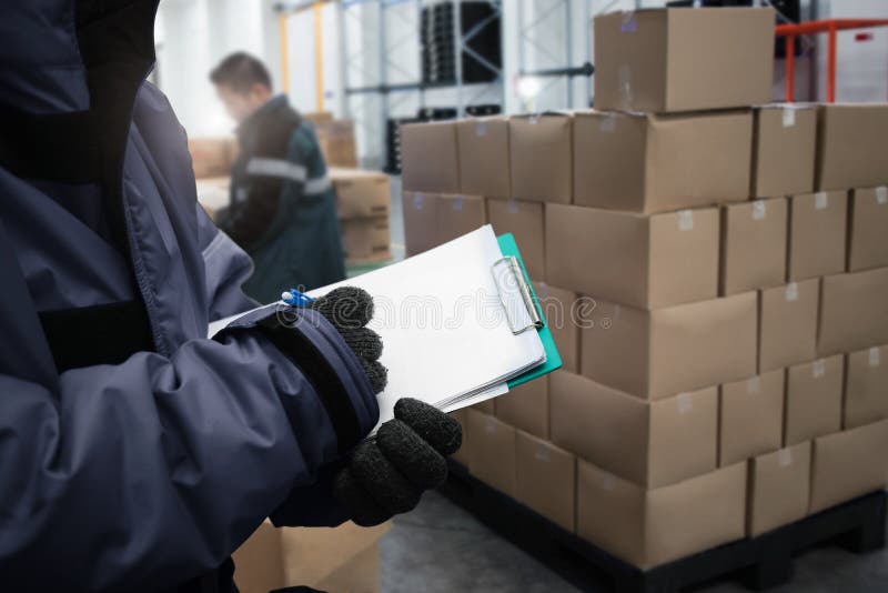 Freight Goods and Cold Storage Warehouse Business Stock Photo - Image ...