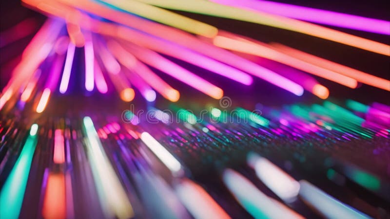 Abstract Neon Lights stock video. Video of colorful - 347194583
