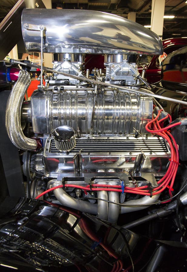 Muscle Car Engine stock photo. Image of machine, motor - 30092326
