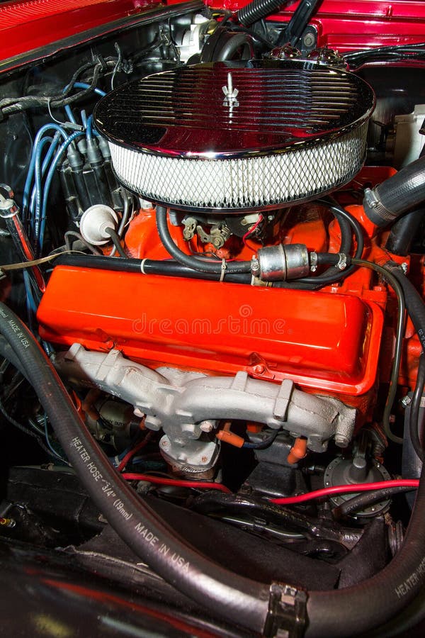 American Muscle Car S Engine Stock Image - Image of mechanic, science ...