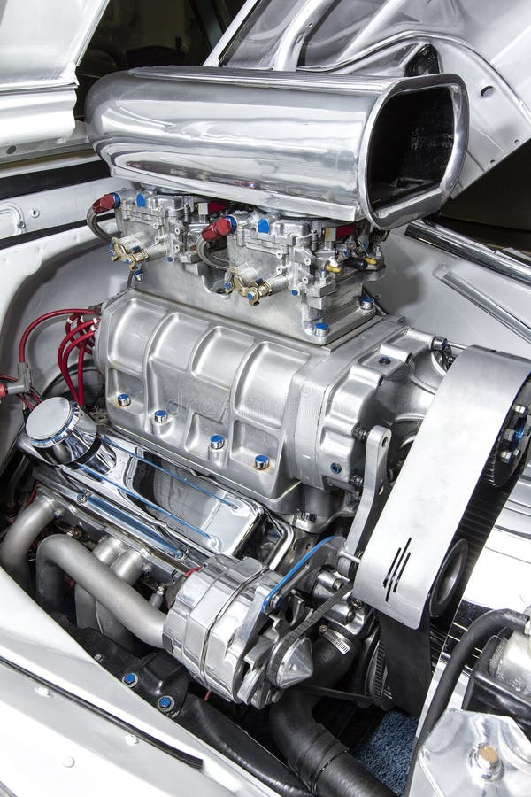 American Muscle Car S Engine Stock Photo - Image of motor, propulsion ...