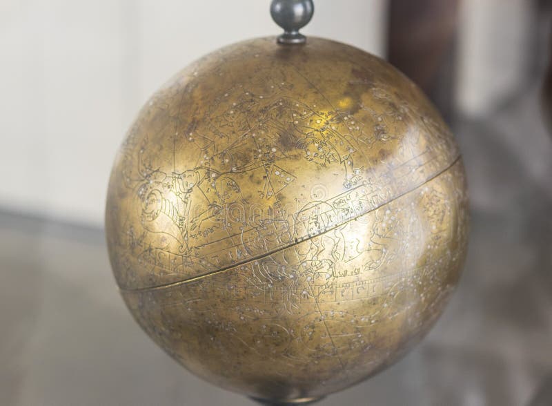Close Up Shot of the Ancient Sky Globe. History Editorial Photo - Image ...